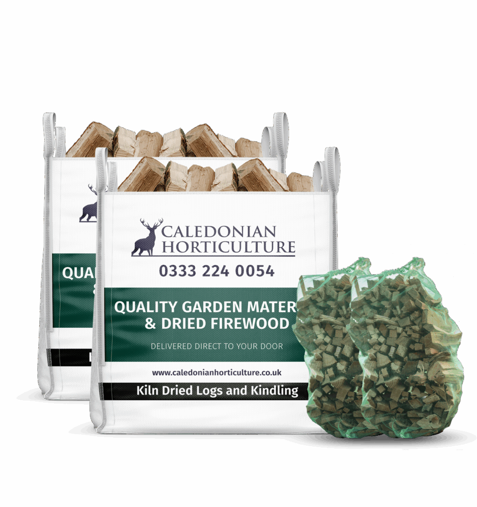 Kiln Dried Logs & Kindling Builders Bag | Caledonian Horticulture