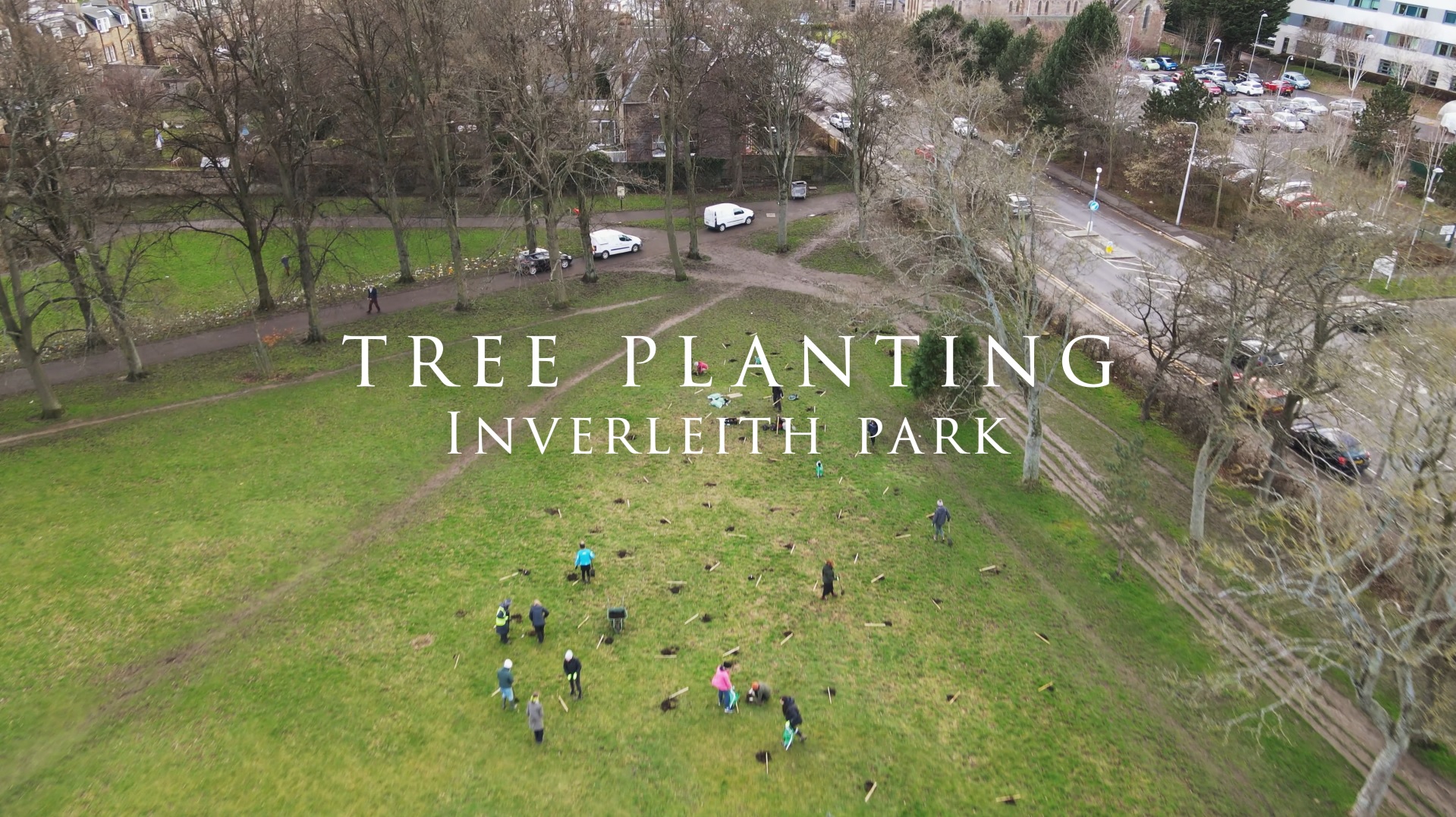 Tree Planting with Edinburgh Fringe in Inverleith Park